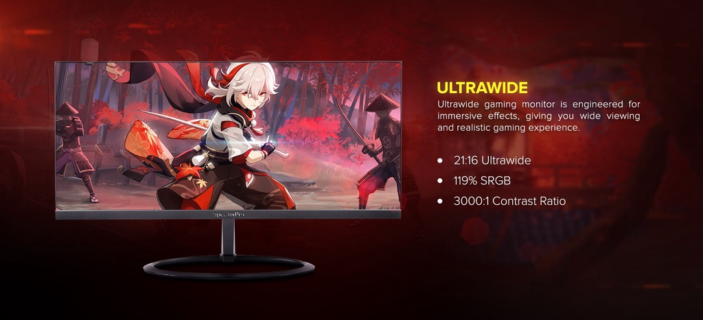 EasyPC | SPECTERPRO 2675UW 26 inch IPS 75Hz Ultrawide Gaming Monitor ...