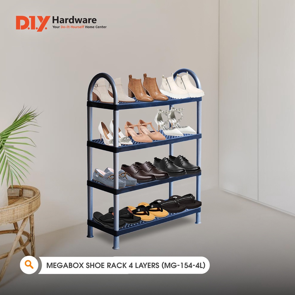 Megabox Shoe Rack 4 Layers (Mg-154-4L) | Shopee Philippines