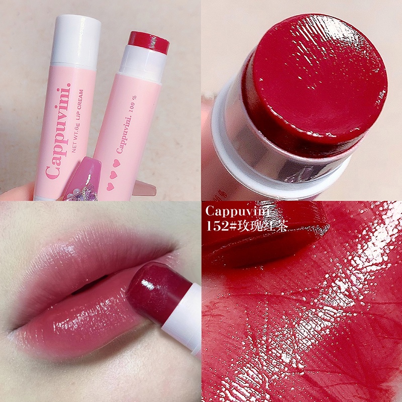 CAPPUVINI Colored Lip Balm Hydrating Moisturizing lipstick Reduce ...
