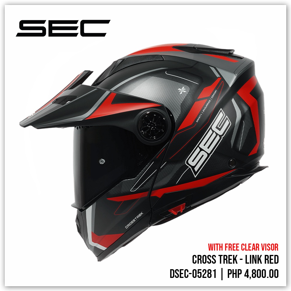 SEC Cross Trek - Link Modular Helmet | Shopee Philippines