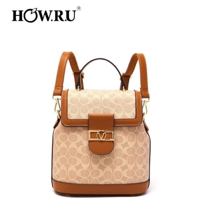 HOWRU BACKPACK 3WAY MEDIUM LEATHER | Shopee Philippines
