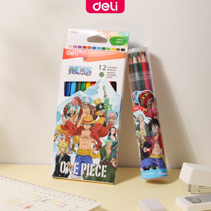 Deli One Piece 12/24 Color Pencil Set Art Drawing Colored Pencils ...