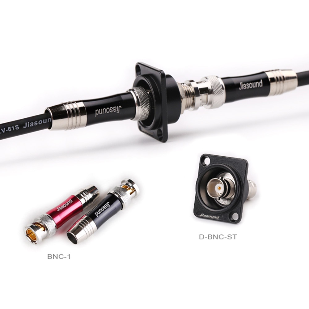 HD-SDI 3G-SDI BNC Video Cabinet Jumper Connnector 1U Rack Patch Panel 4 ...