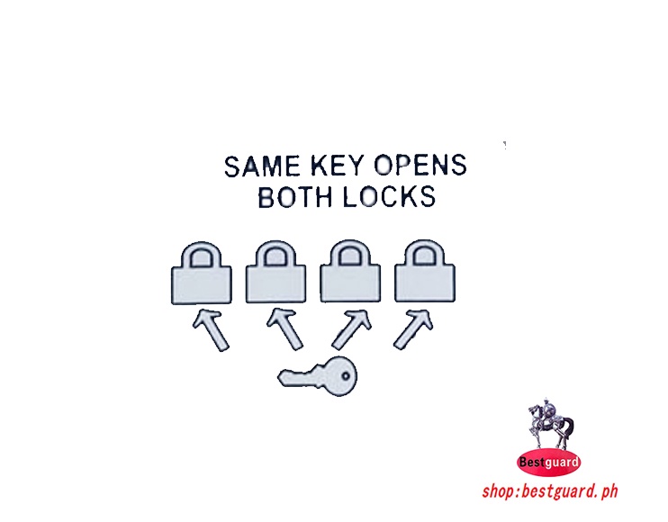 Bestguard A3052 A3053 Keyed Alike Padlock 4PCS (SHORT SHACKLE) 40mm ...