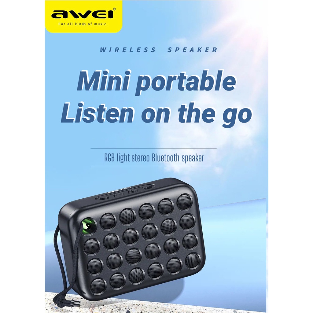 Awei Y385 TWS Speaker Mini Portable Outdoor Wireless Bluetooth 5.0 ...