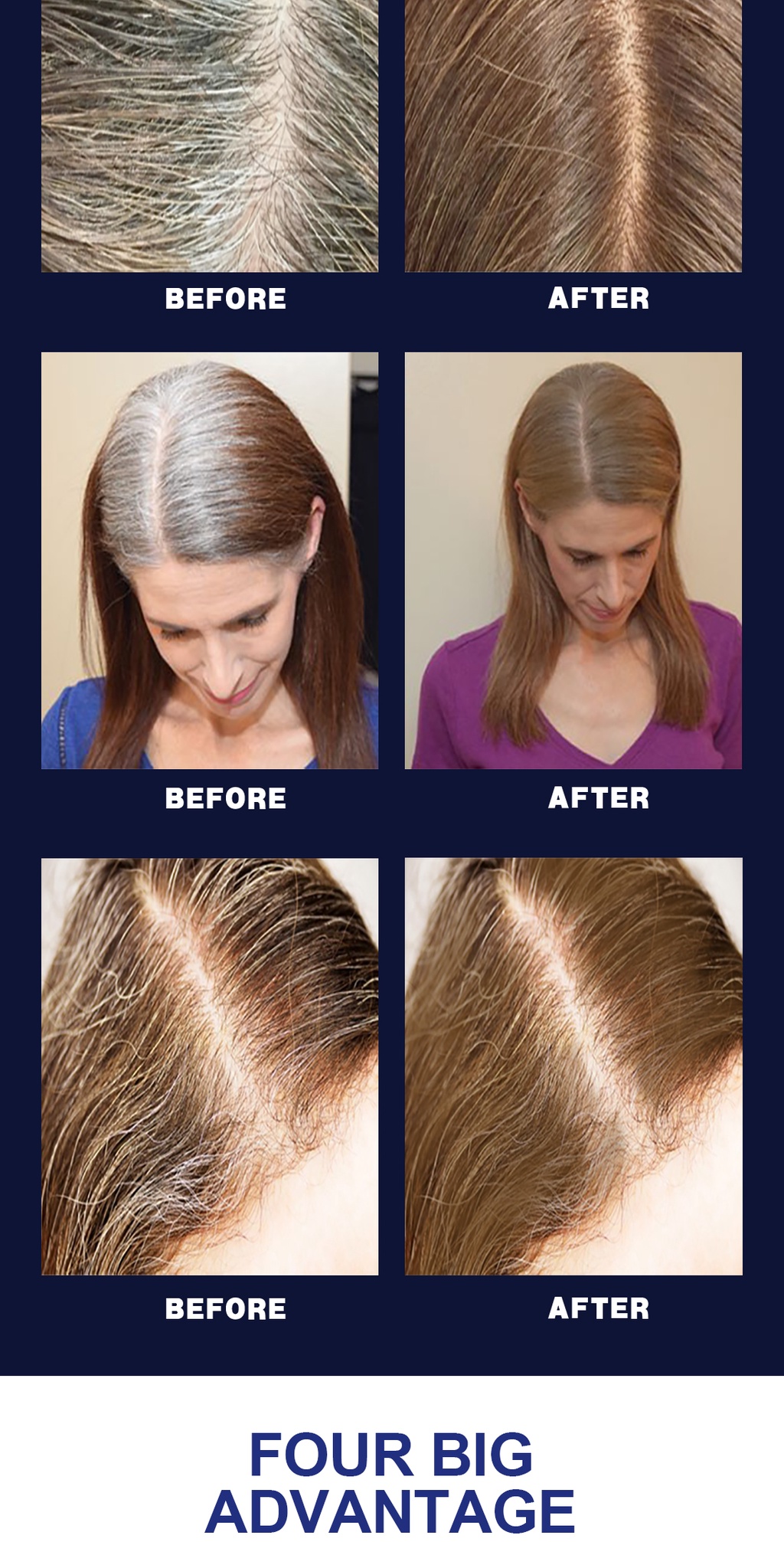 FAIRKING Hairline Shading Cream Filling Hairline Forehead Concealer ...