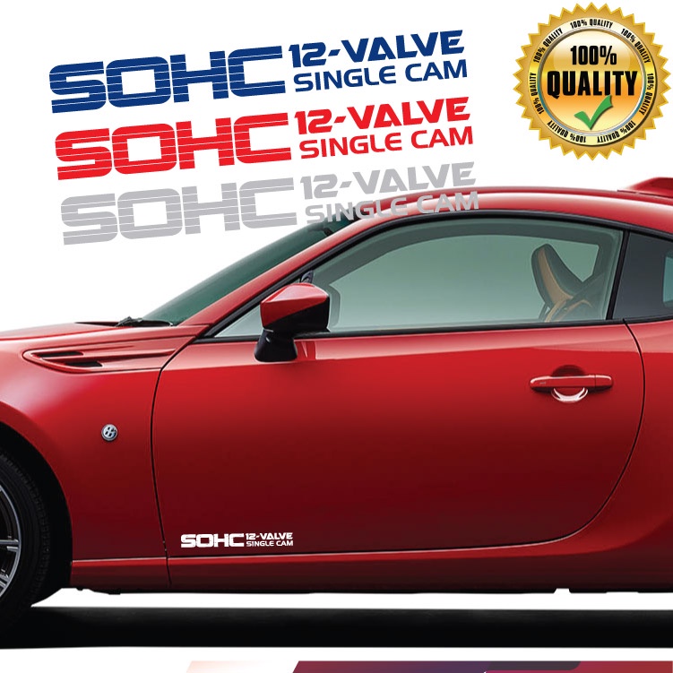 Sohc 12-valve single cam Sticker 2 sides kiri+kanan (High Quality ...
