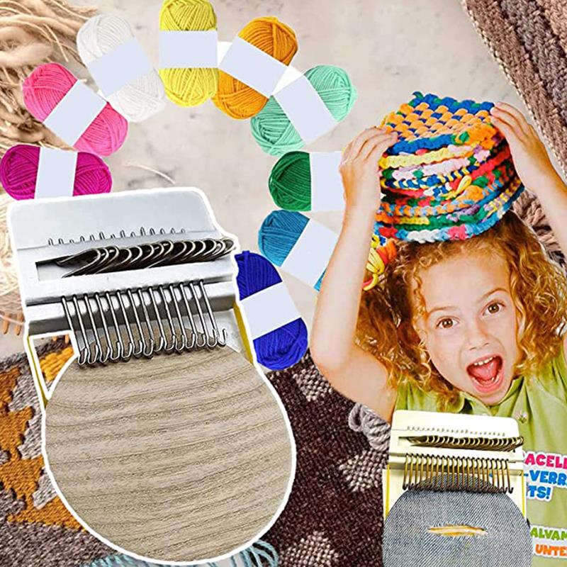 10-Pin Diy Creative Braiding Patching Machine Hand Knitting Wooden ...