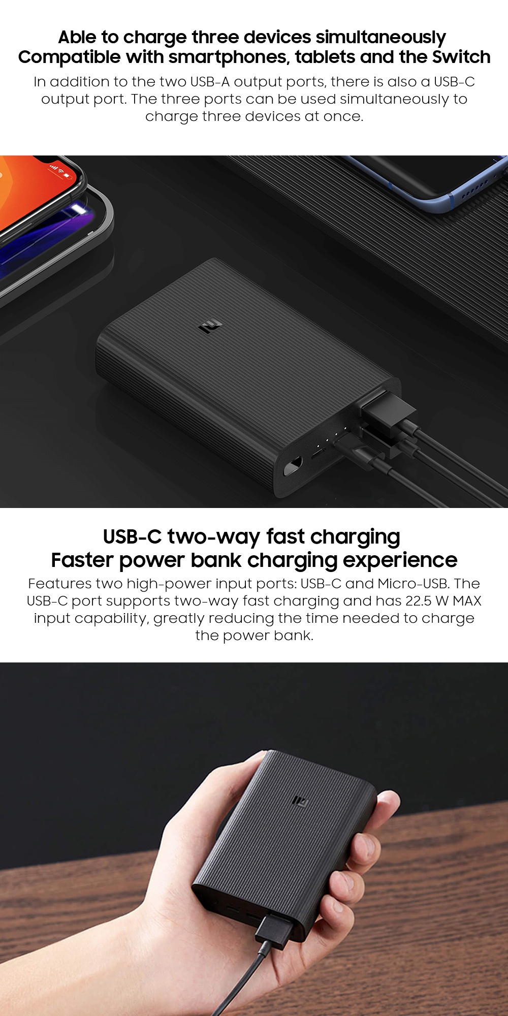 Xiaomi Mi 10000mAh Power Bank 3 Ultra Compact | Compact / Portable ...