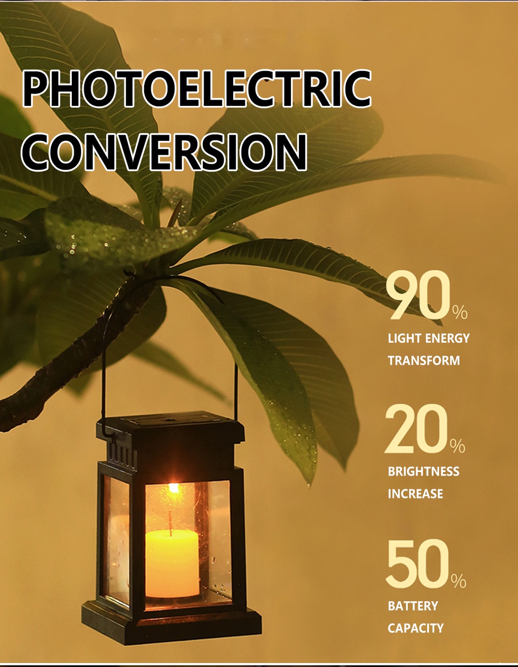 NSS solar candle light lantern LED automatic sensor waterproof garden ...