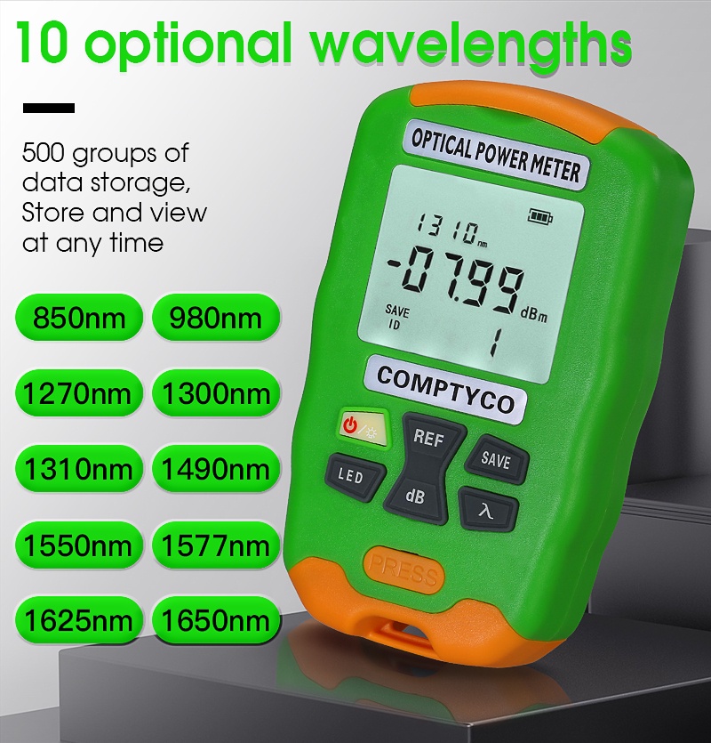 COMPTYCO AUA-D7/DC7/D5/DC5 Handheld Fiber mini Optical Power Meter with ...