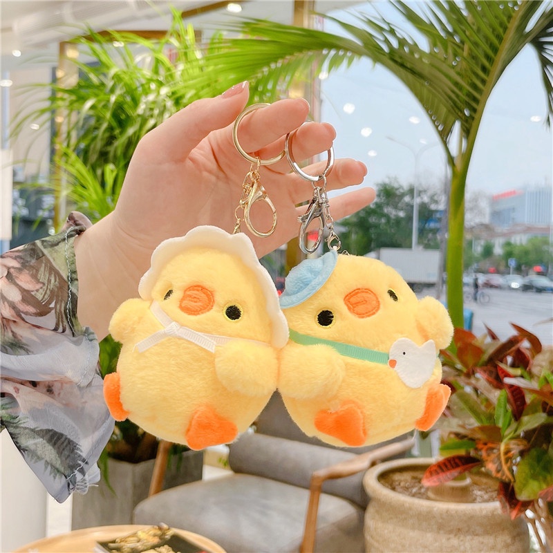 Cute Cute Chick Plush Toy Doll Pendant Keychain Backpack Hanging ...