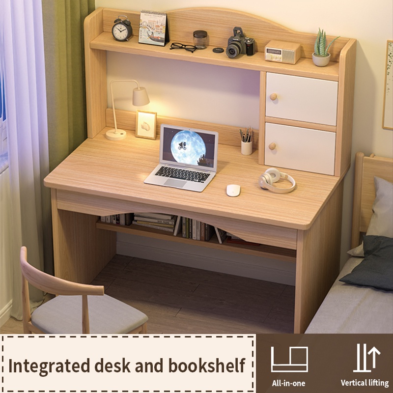 Study Table With Drawer Computer desk desktop home desk bookcase ...