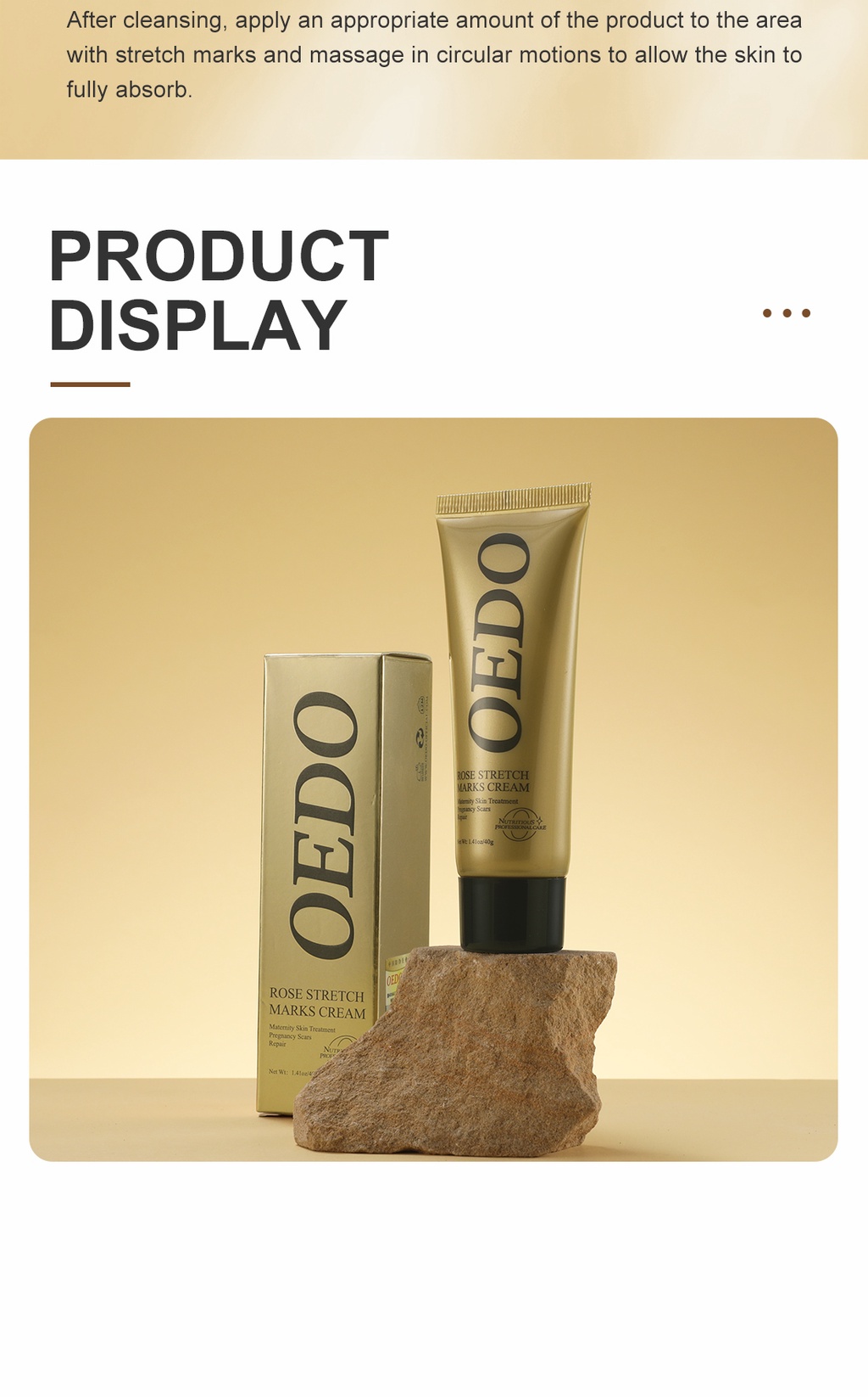 OEDO Rose Remove Stretch Marks Cream Anti Wrinkle Anti Aging Maternity ...