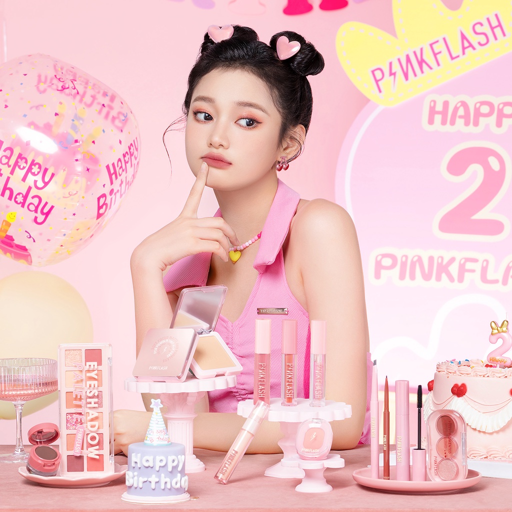 PINKFLASH 2nd Anniversary Makeup Set Waterproof Liquid Conceale Mask ...
