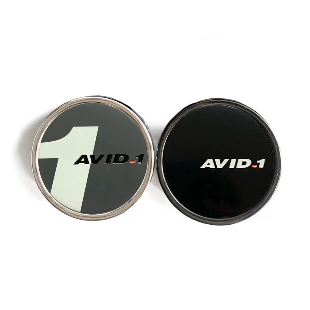 4pc 58mm AVID.1 Car Wheel Centre Cap Black Chrome Cap Modified Sports ...
