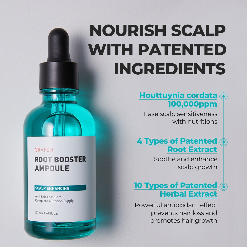 Grafen Root Booster Scalp Enhancing Ampoule 50ml(Root Booster Shampoo ...