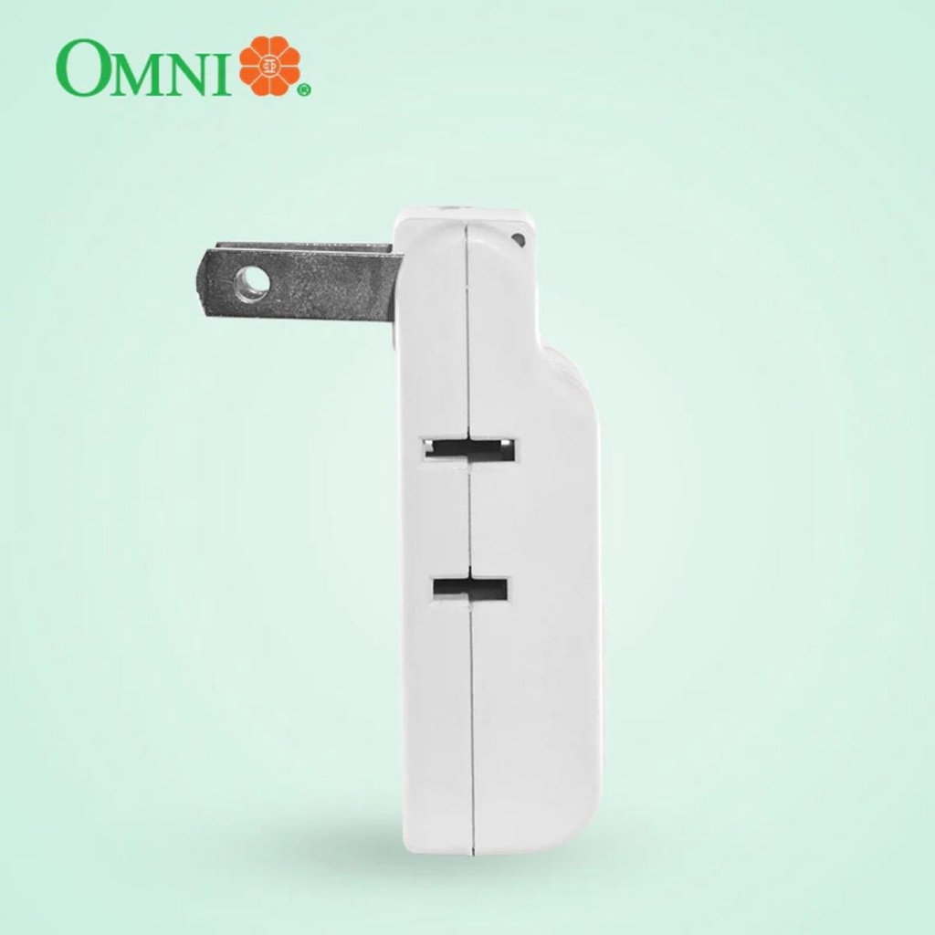 OMNI 4-Gang Adapter w/ Swing Type Plug 10A 220V Electrical Outlet ...