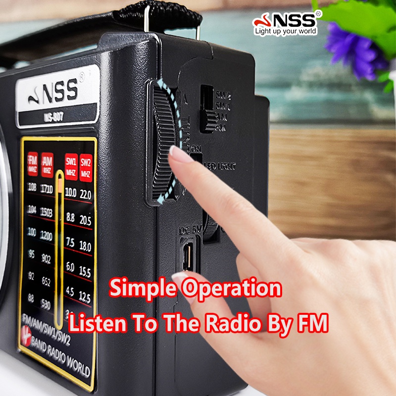 NSS Portable Radio 3 BAND/4 BAND Ac Dcam FM/AM/SW1/SW2 With Emergency ...