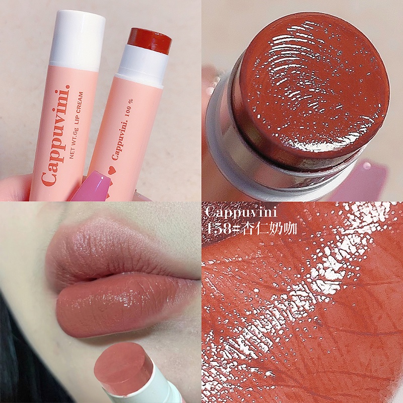 CAPPUVINI Colored Lip Balm Hydrating Moisturizing lipstick Reduce ...
