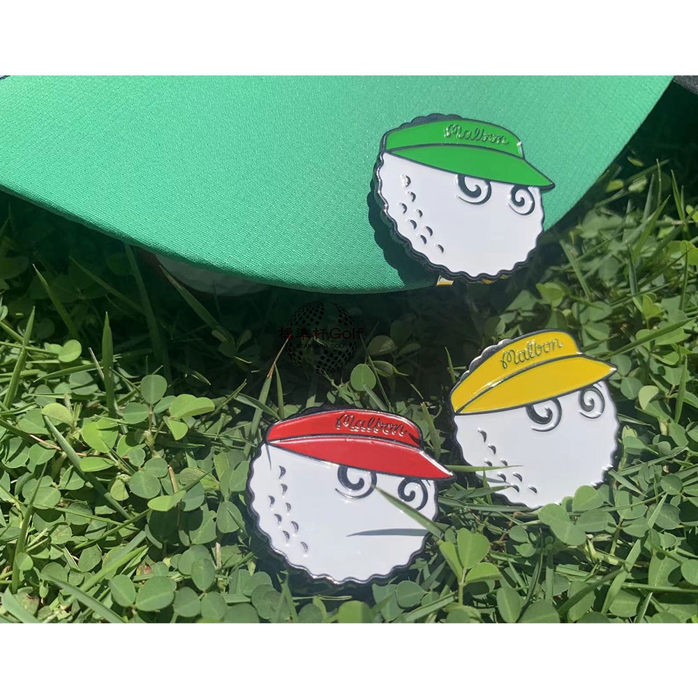 New Golf Malbon Magnetic Metal Mark Cap Clip Fine Cap Clip Green ...