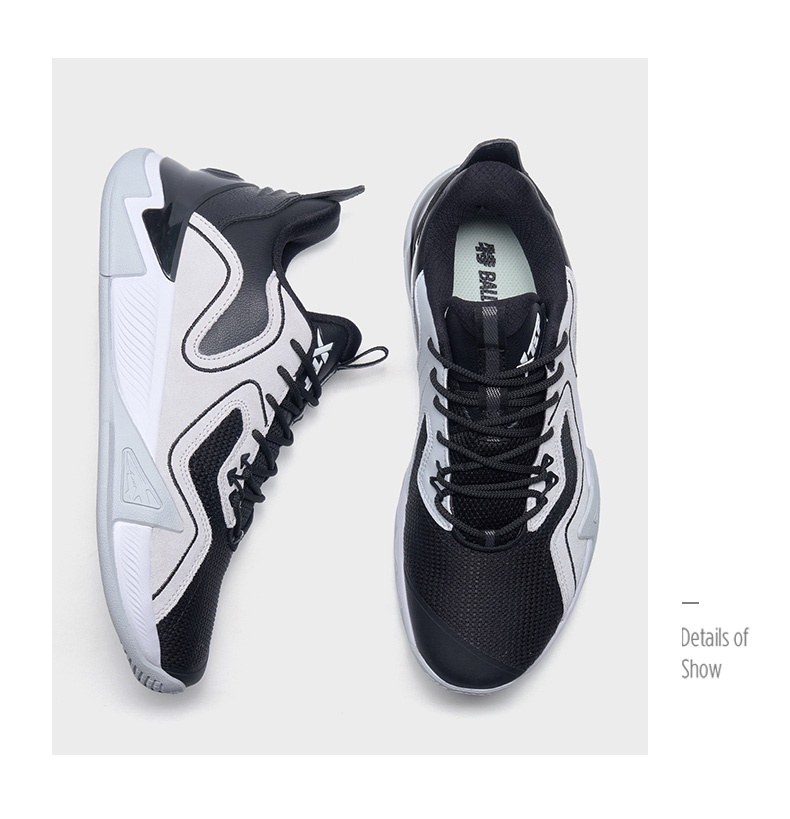 XTEP SHARK V3 Men Low-Top Basketball Shoes Support Wear-Resistant ...