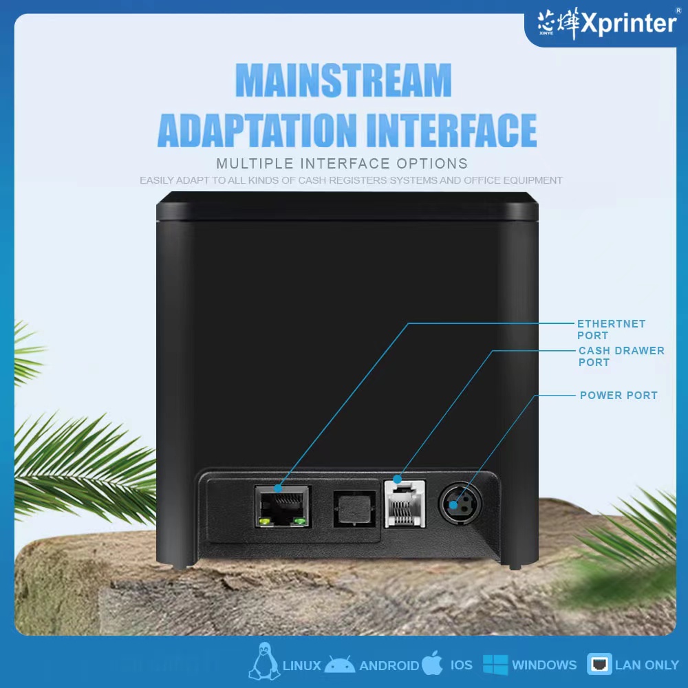 Xprinter T80A 80mm Thermal Receipt Printer Auto-cutter Kitchen ...