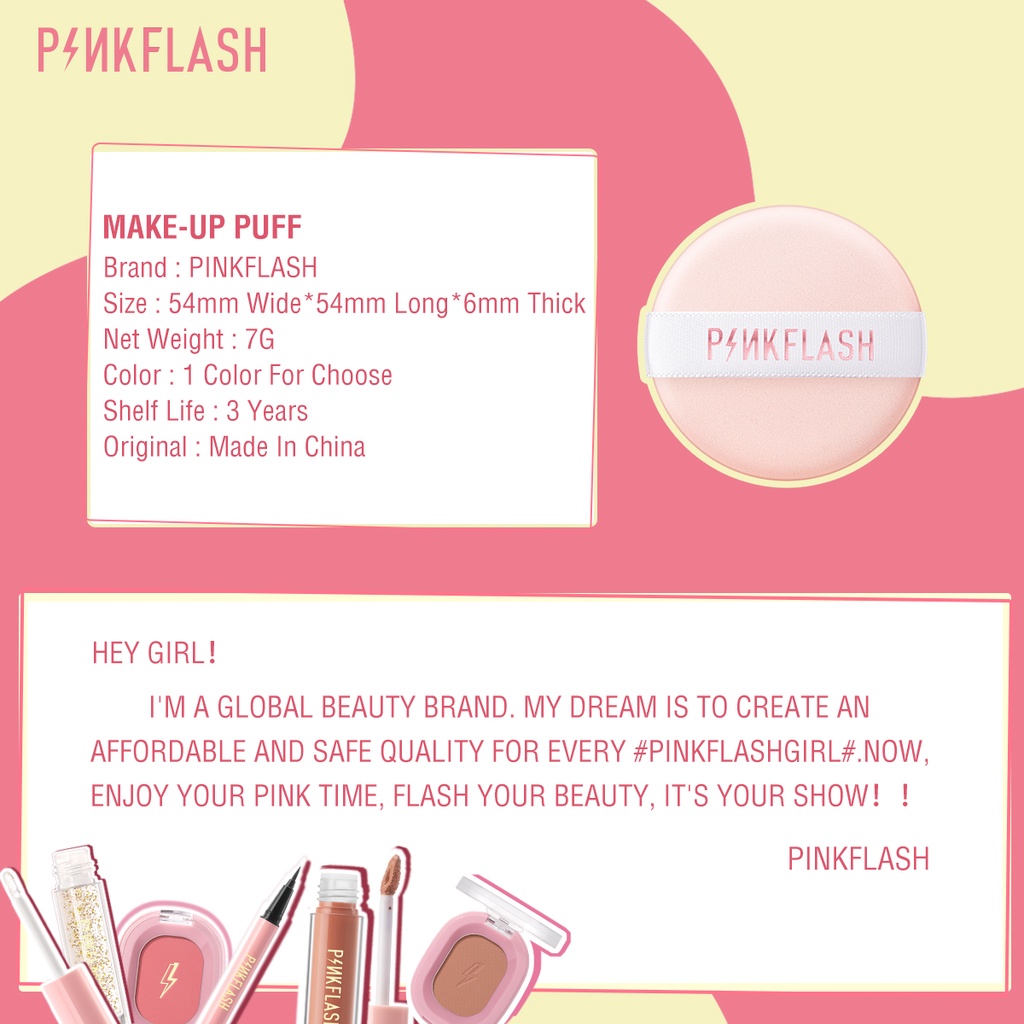 PINKFLASH 2 in 1 Puff Double-Side Use Puff Air cushion Soft Cosmetic ...