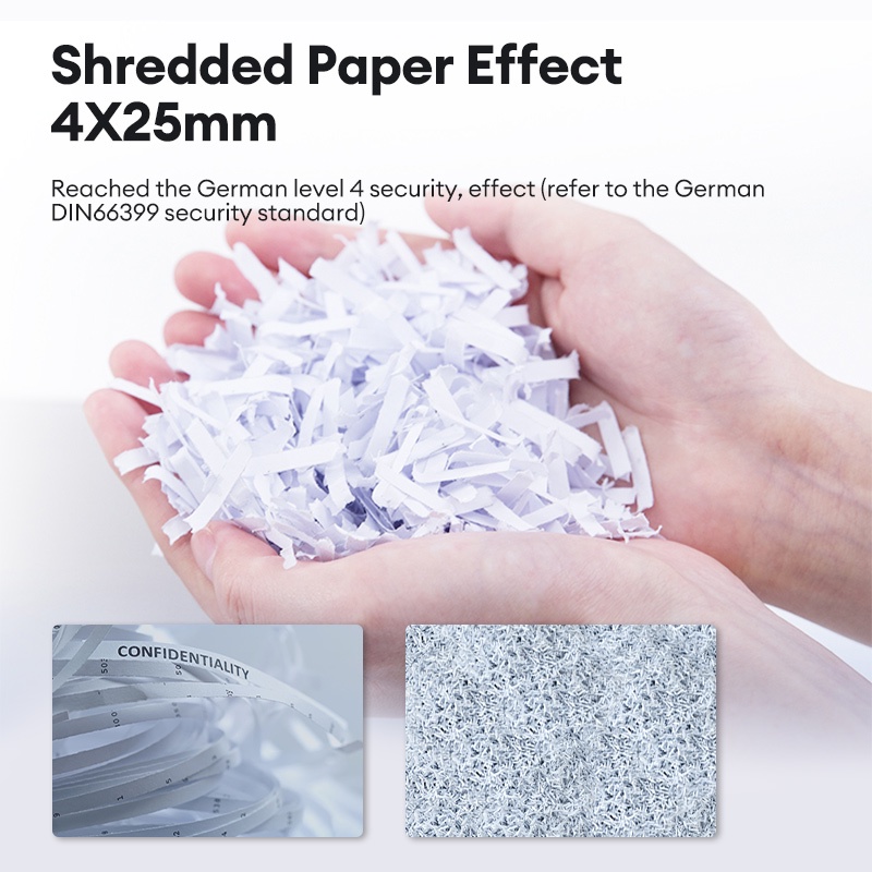 Deli 23L Automatic Paper Shredder Machine A4 Electric Paper Shredder ...