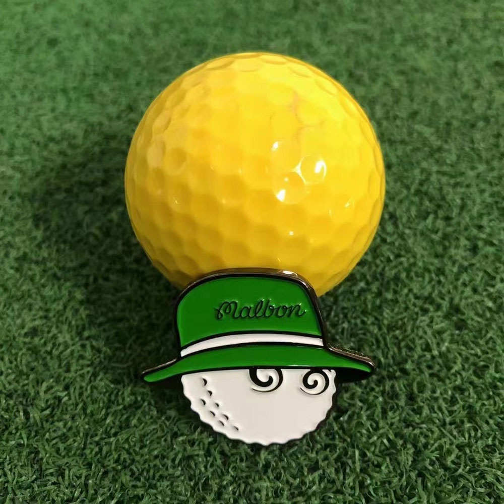 New Golf Malbon Magnetic Metal Mark Cap Clip Fine Cap Clip Green ...