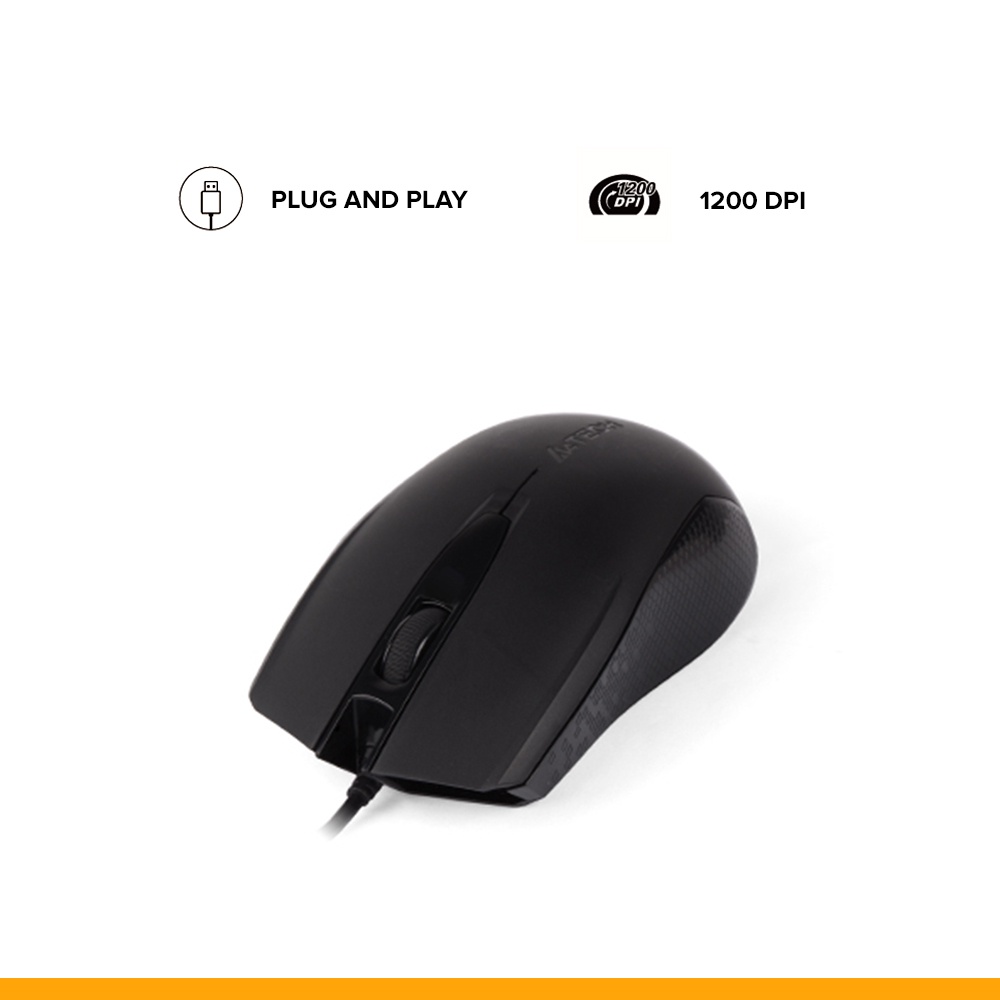 EasyPC | A4Tech OP-760 | 1200 DPI | Usb Mouse Black | Durable Button ...
