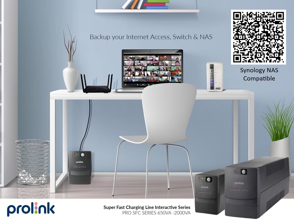 PROLiNK PRO1201SFC 720W - 1200VA UPS with AVR Uninterruptible Power ...