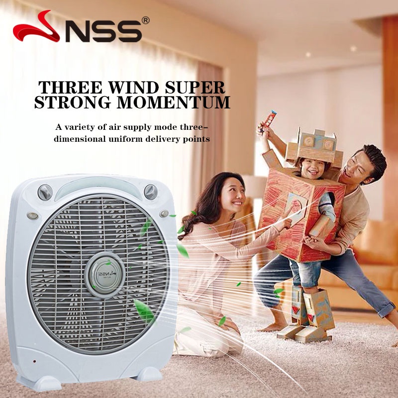 NSS Solar Fan 12 INCH Solar Electric Fan with Emergency Light ...
