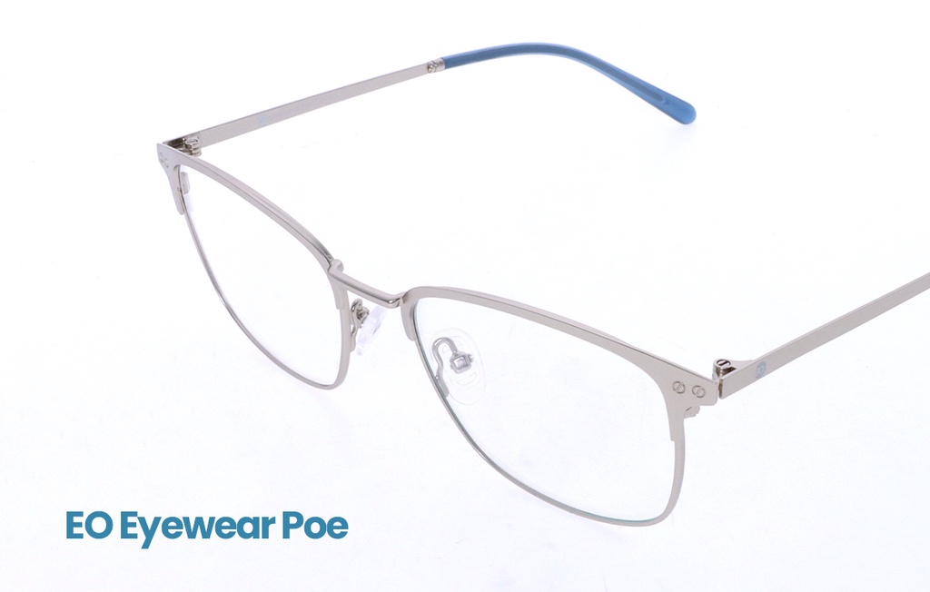 EO Eyewear Poe Frame with Multicoated Lens / Non-graded Eyeglasses for ...