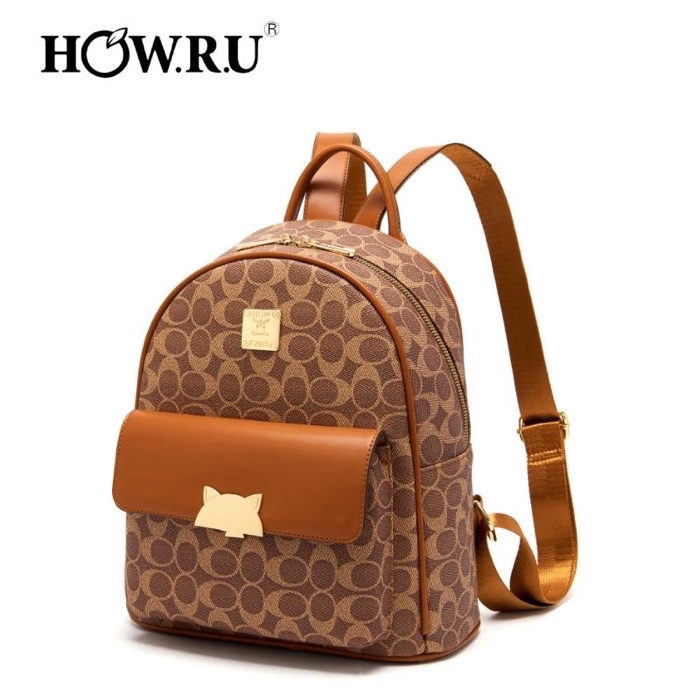 HOWRU BACKPACK MEDIUM LEATHER | Shopee Philippines