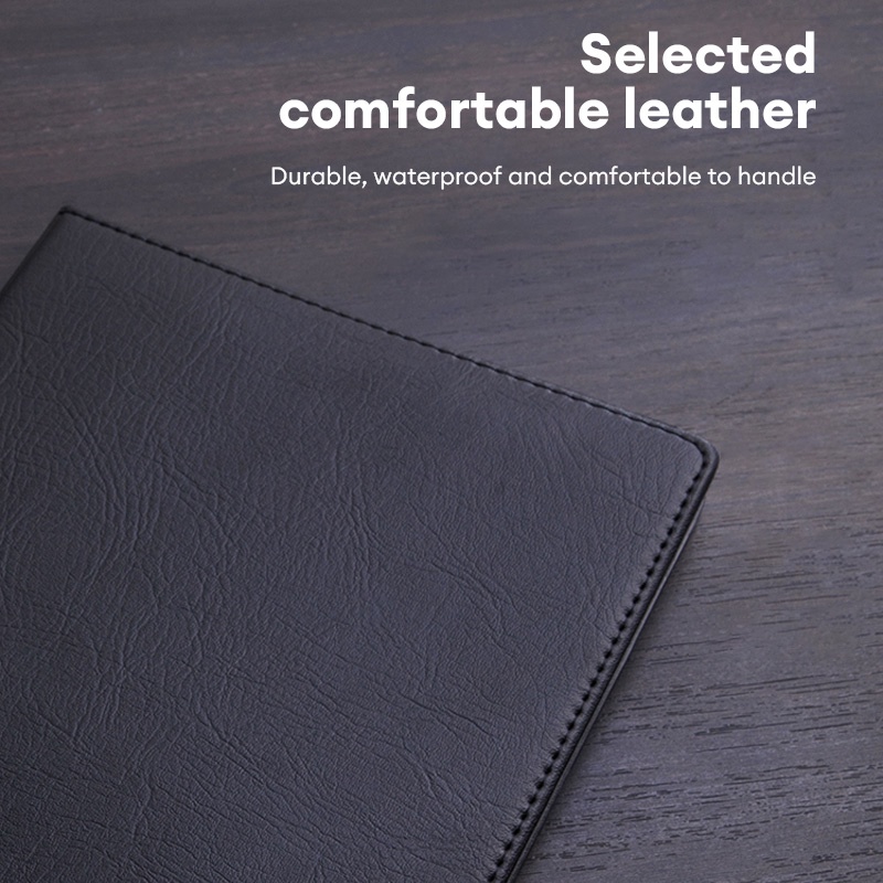 Deli 7901 PU Leather Notebook 80Sheets Journal Notebooks for Business ...