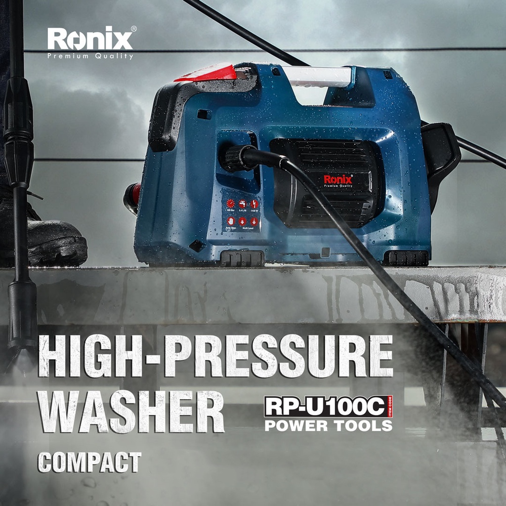 Ronix RP-U100C Universal High Pressure Washer, 5.5L/Min Car Wash Portable Car Washer Machine ...