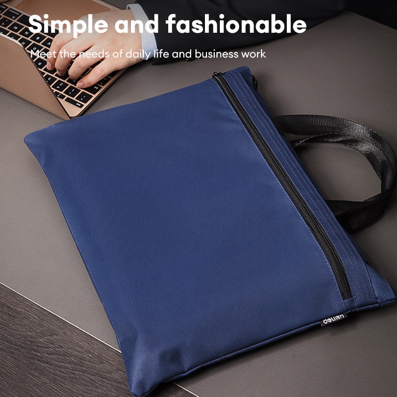Deli Laptop Computer Storage Bag Handbag Double-Layer Storage Bag File ... Deli Laptop Computer Storage Bag Handbag Double-Layer Storage Bag File ...
