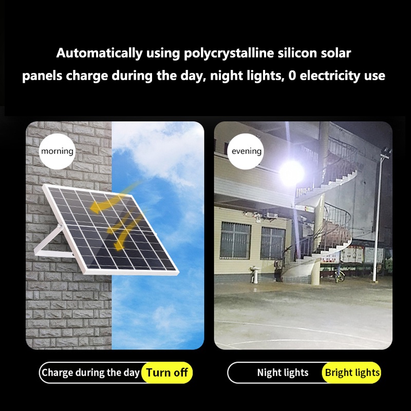 NSS Solar Lights LED Flood Light 60W - 100W Waterproof Outdoor Solar ...