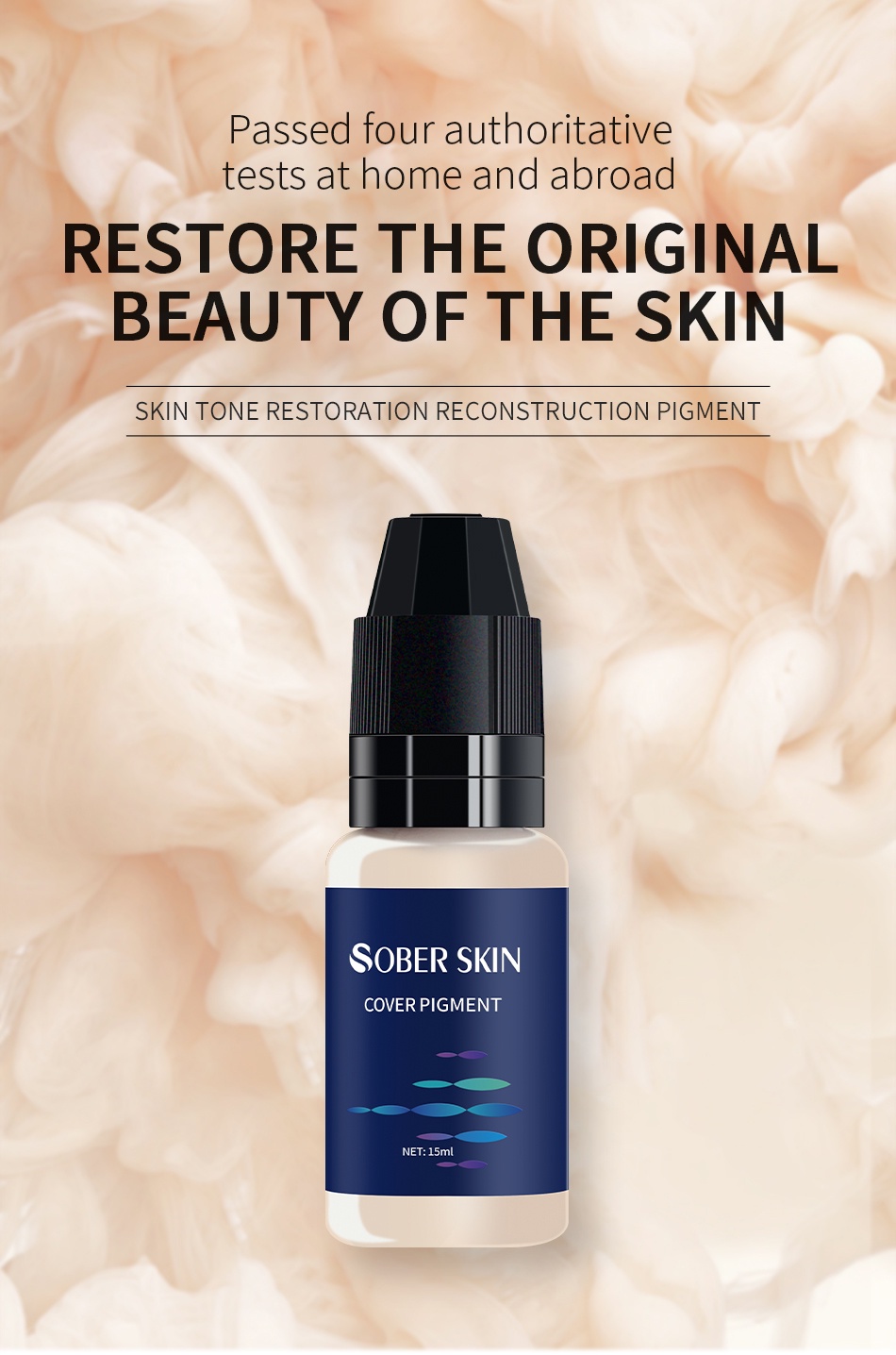 【Sober Skin】10ML Semi permanent color milk cover scars dark circles ...