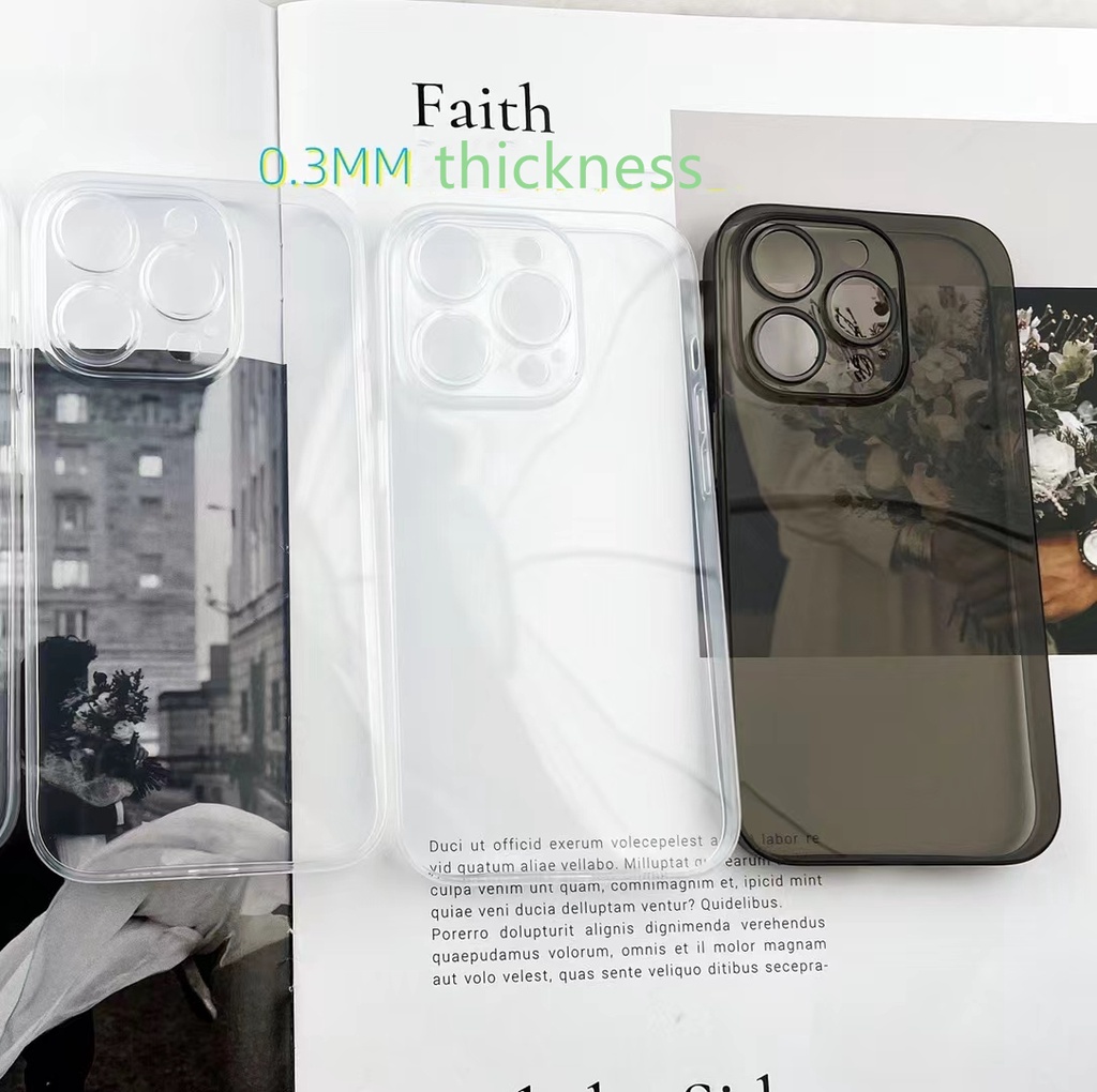 Ultra Thin HD Transparent Hard PC Case For iPhone 17 Pro Max 16 15 Pro ...