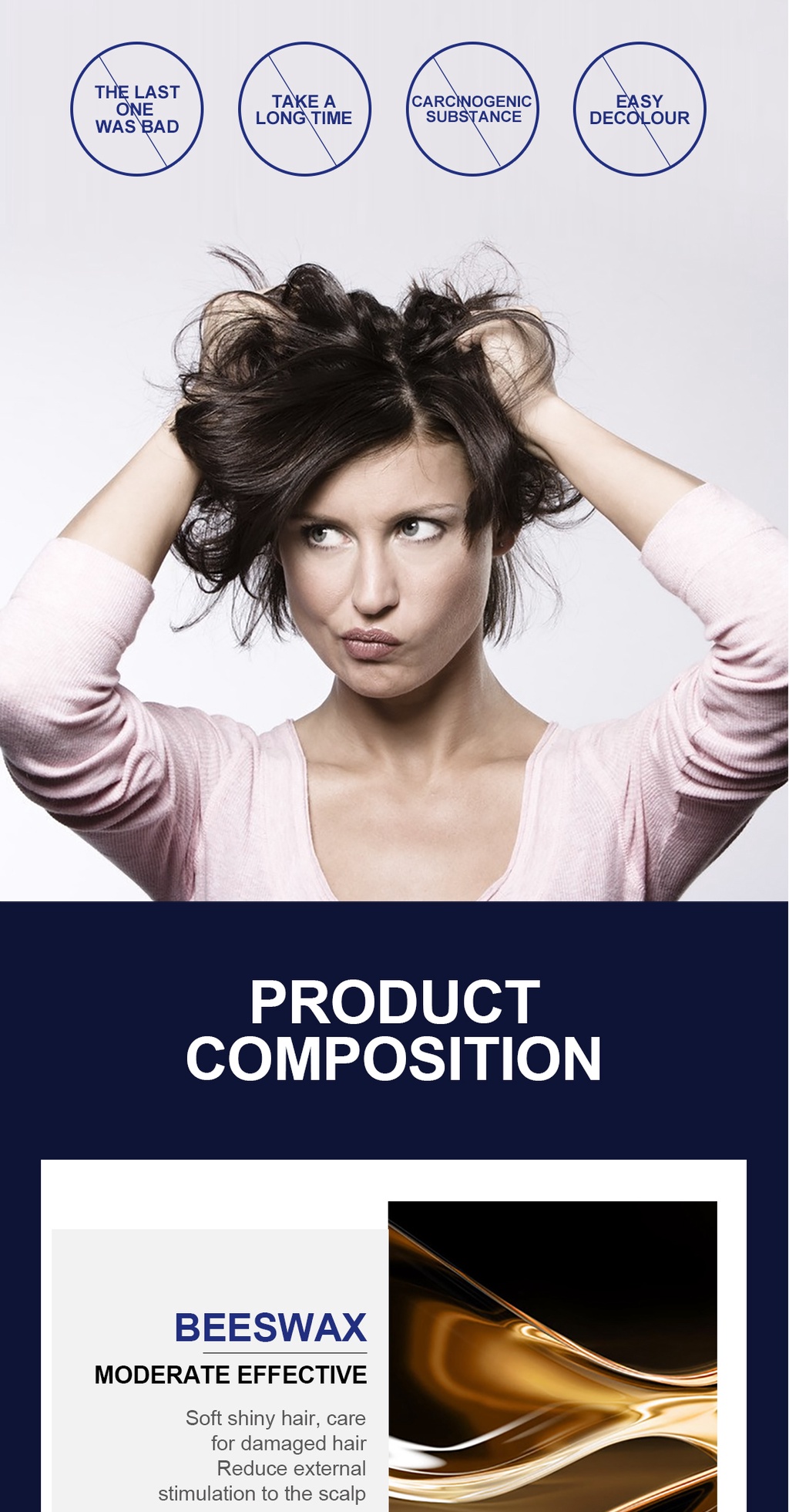 FAIRKING Hairline Shading Cream Filling Hairline Forehead Concealer ...