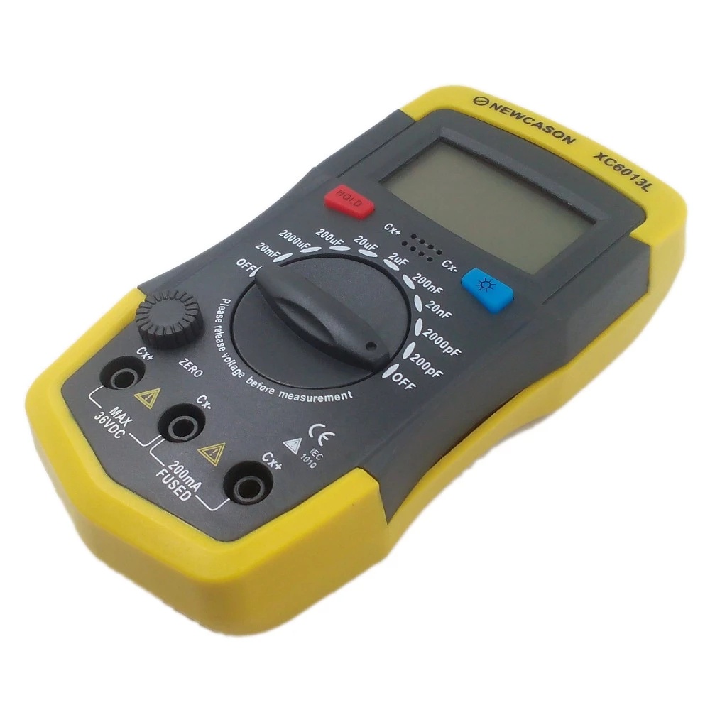 Digtital Capacitance Meter XC6013L Capacitor Tester MF UF Circuit Gauge ...