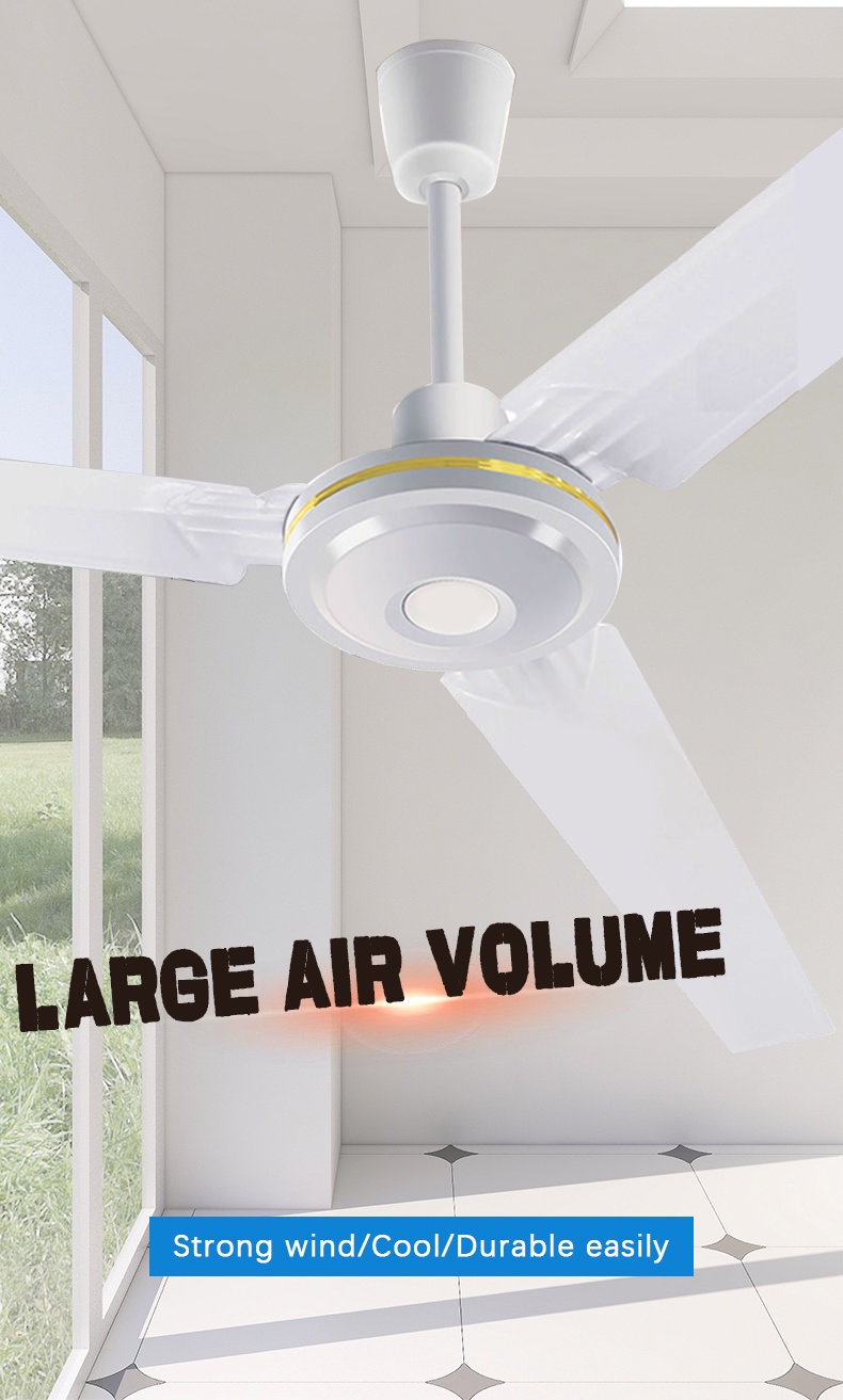 Ceiling fan stainless steel fan 42-56 inch kitchen ceiling fan living ...