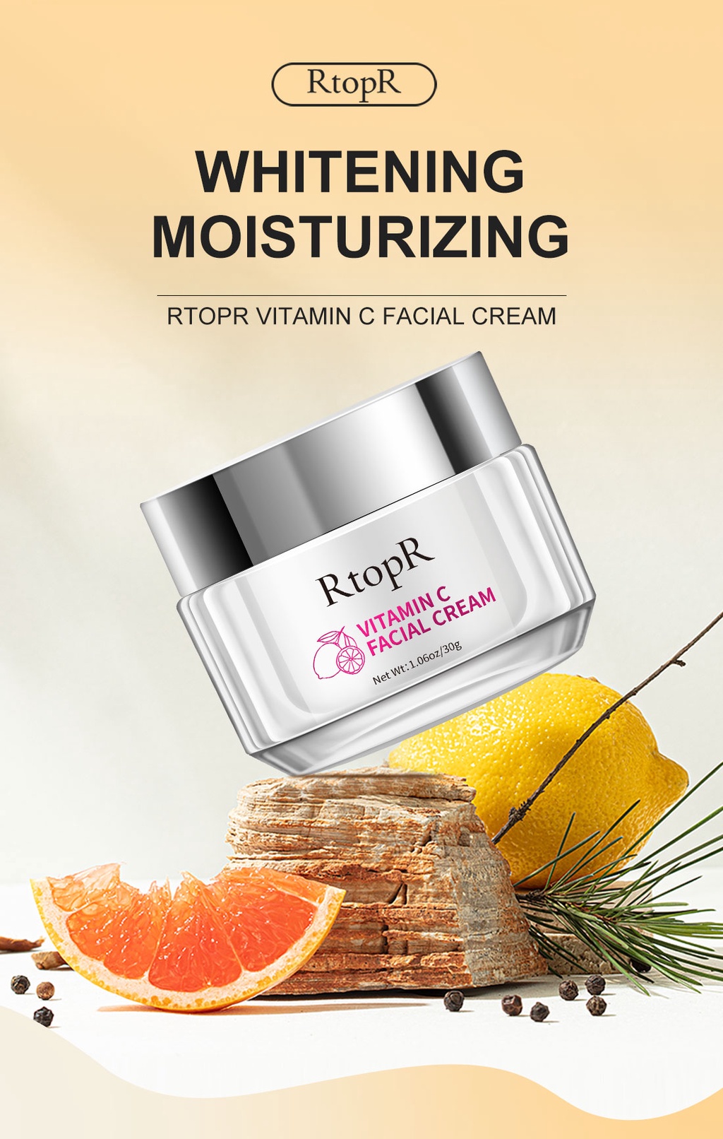 RtopR Vitamin C Face Cream Remove Freckle Anti Aging Remove Dark Spots ...