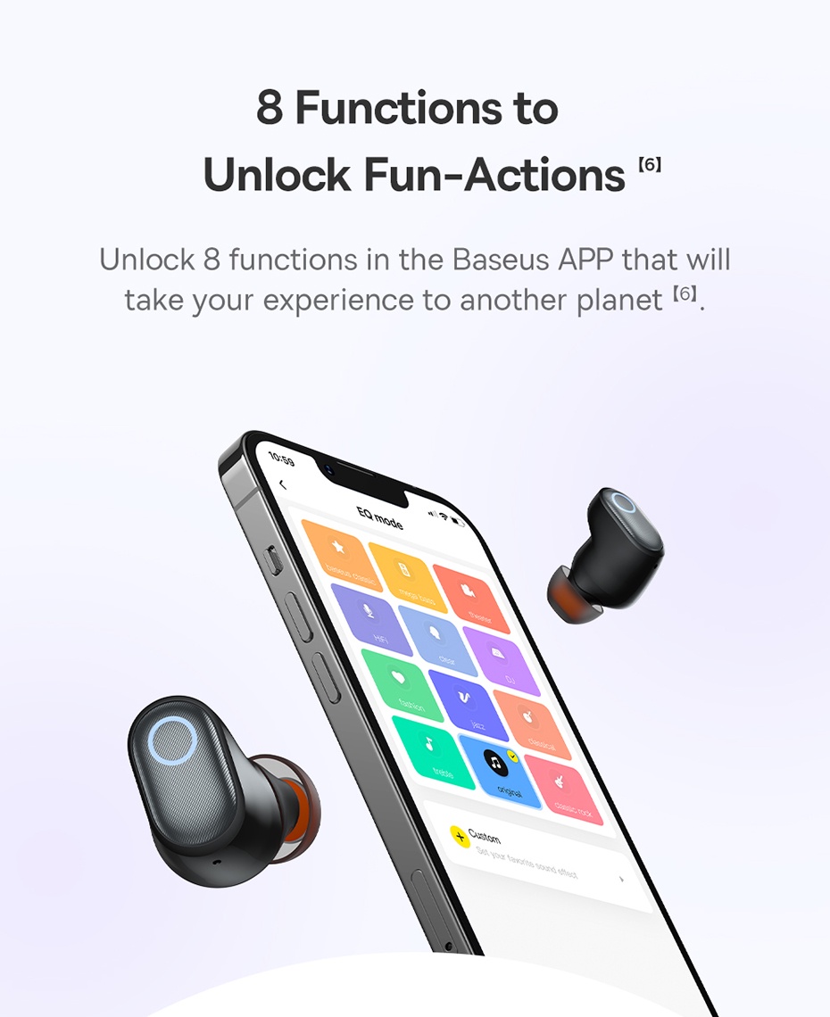 Baseus Bowie WM05 ANC TWS Wireless Earphones Bluetooth 5.2 Earbuds,4 ...