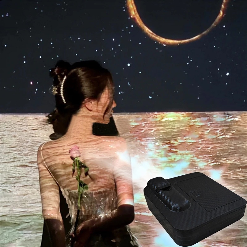 Mini Scenery Projector Lamp Photo Props Ins Style Selfie Background ...