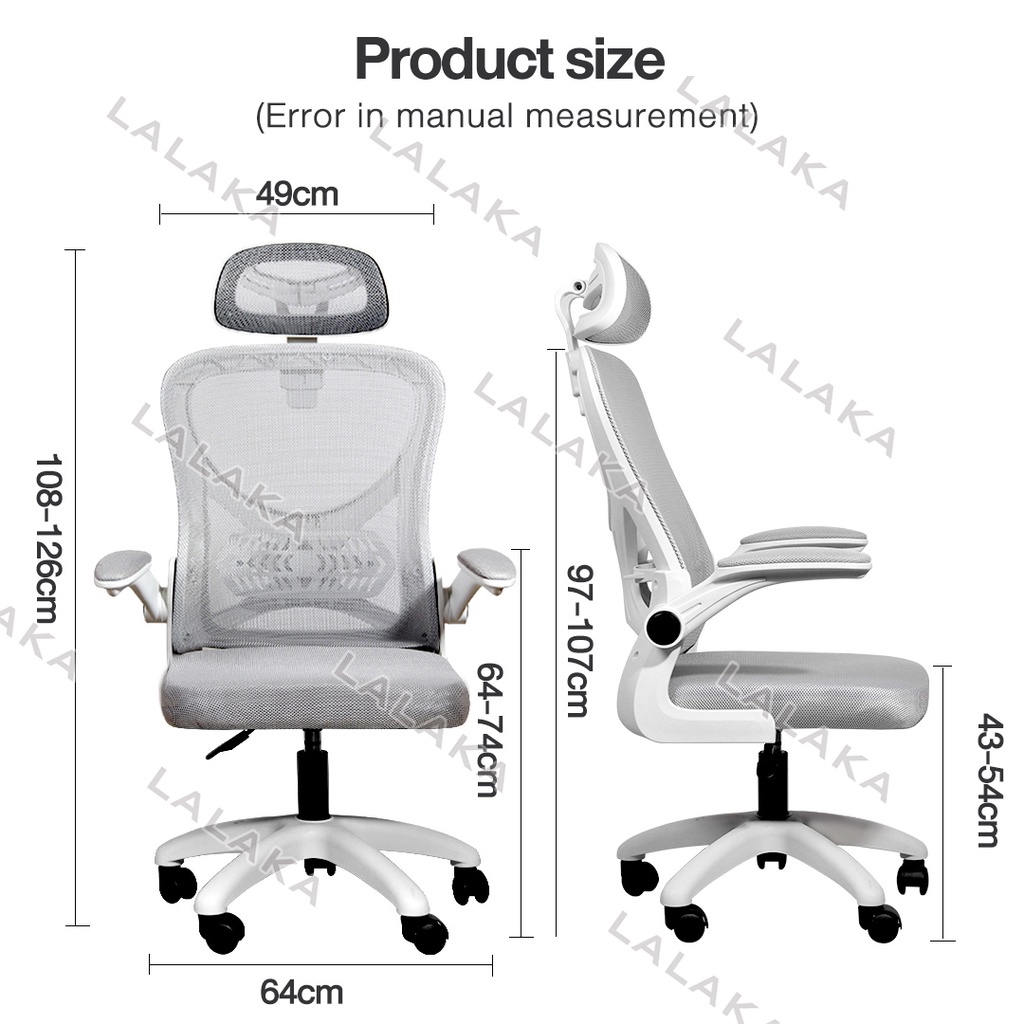Korean Ergonomics Chair Office Chair 3D Computer Chair Home Mesh Study ...