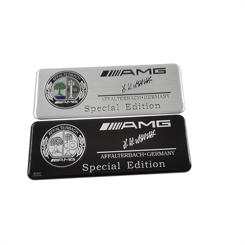 1 x Aluminum Apple Tree AMG Edition Logo Car Decorative Sticker Emblem ...