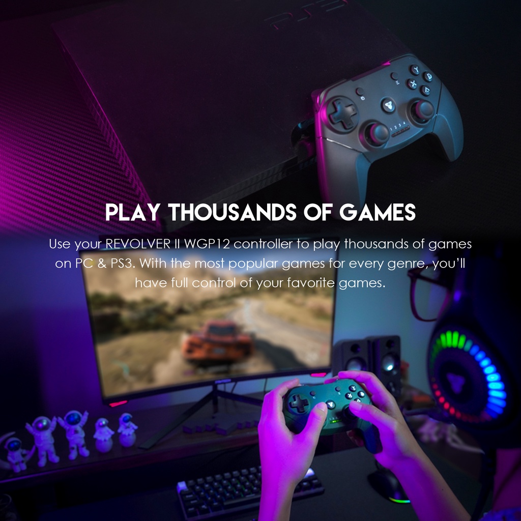 Fantech WGP12 Revolver II Wireless Controller | Dual Mode | Gamepad for ...